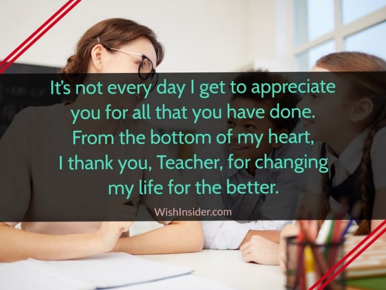 10 Thank You Messages for Teacher – Wish Insider