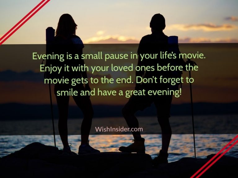 25 Sweet Good Evening Quotes – Wish Insider